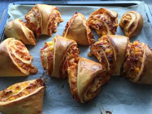 Ham & Sweetcorn Pastry Pizza Rolls Recipe | Rustle Up